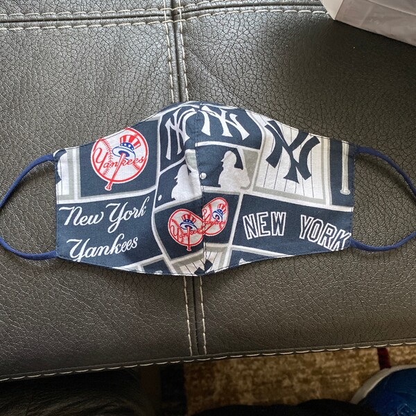 Yankees Face Mask, New York Yankees Mask, NY Yankees Mask, Adjustable ...