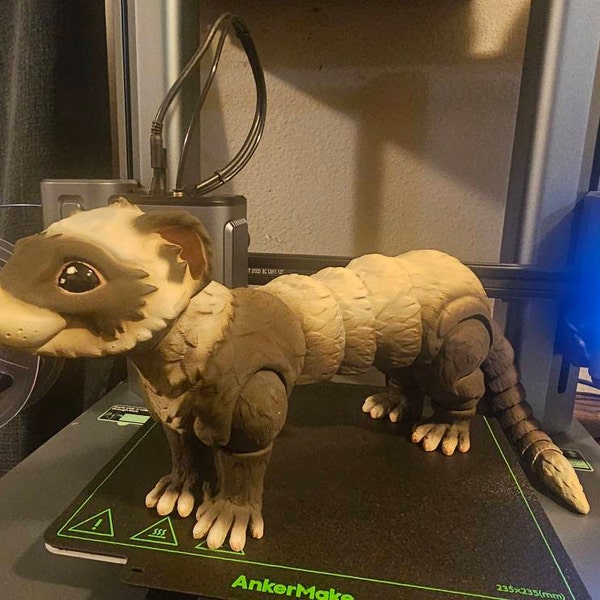 Ferret Digital .STL File for 3d Printing, Articulated Fidget Figure ...