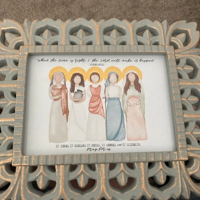 Infertility Saints Saint Print Saint Card Catholic Gift - Etsy