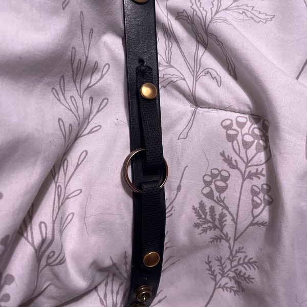 Adjustable Grief Bracelet, Handmade Leather Widow Bracelet, Wear a Ring ...