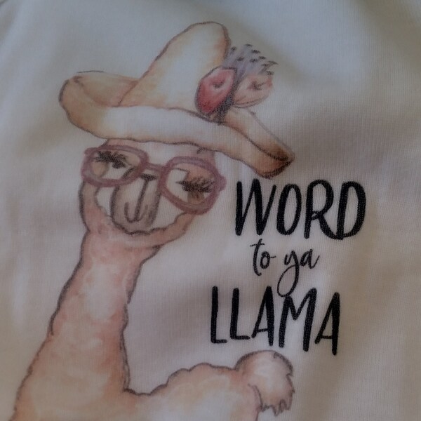 Llama Onesie®, Funny Baby Onesie®, Word to Your Mother, Baby Shower ...