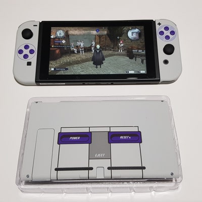 New Nintendo Switch Custom SNES Styled Joycons and Backplate V1 - Etsy