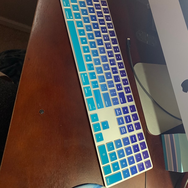 Blue-aqua Ombre MacBook Keyboard Decal Stickers - Etsy