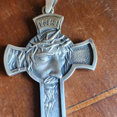 Jesus Christ Ring Sterling Silver .925 Cross God Head Jewellery ...