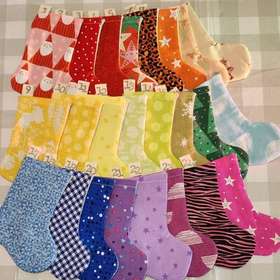 Rainbow Christmas Stocking, Tula Pink Fabric, Alive in Wonderland ...