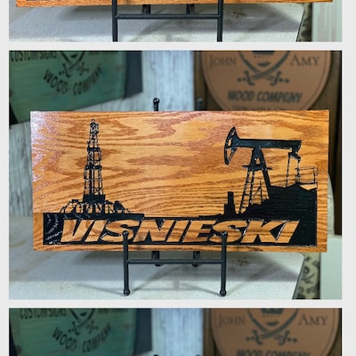 Oil Patch Personalized Sign Oilfield Decor the Rig and the Pump Jack - Etsy
