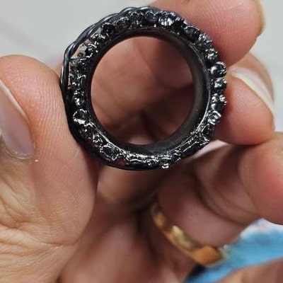 Tourmaline Bracelet Rough Stone Bangle Gemstone Bangle Handmade Bangle ...