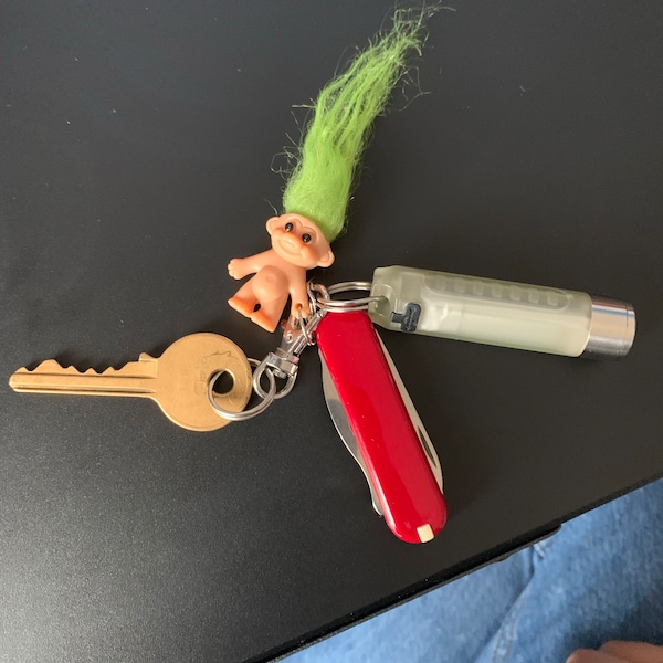 Troll Keyrings/keychains | Emo Cute Goth Hip Kitty Cat Retro 80s 90s ...