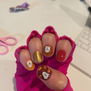 Raspberry Modern French Heat Activated Nail Wraps - Etsy