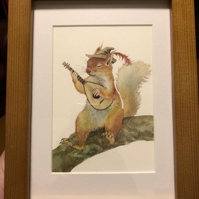 Red Squirrel Bard Print - Etsy