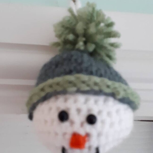 Crochet Snowman Bauble Pattern - PDF Pattern Digital Download in ...