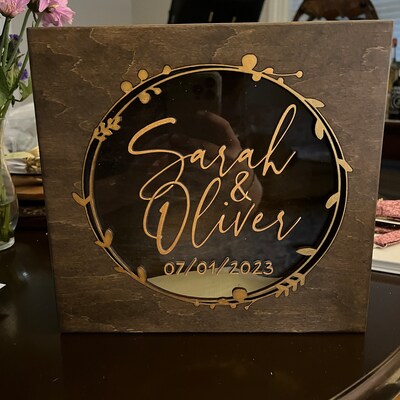 Personalized Wedding Card Box Wedding Envelope Box With Slot - Etsy