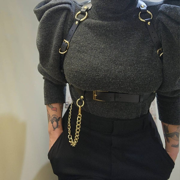 Grunge Goth Statement Harness - Etsy Canada