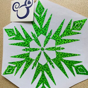 Holographic Disney Frozen Snowflake Vinyl Decal, Car Decal, Window ...
