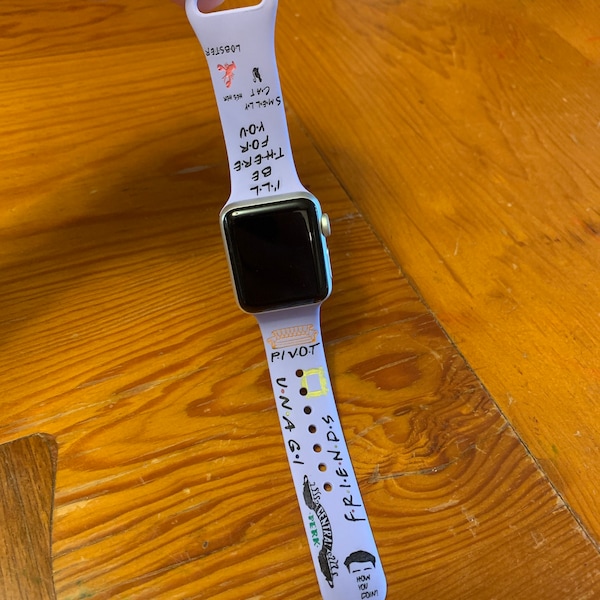 Apple Watch Friends Inspired Custom Silicone Band ! - Etsy