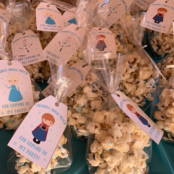 Frozen Party Favor Tags, Frozen Favor Tags, Frozen Thank You Tags ...