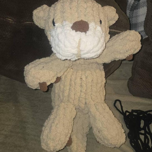 ARLO OTTER / Full Video Tutorial / Hand Knit Otter Snuggler / Hand Knit ...