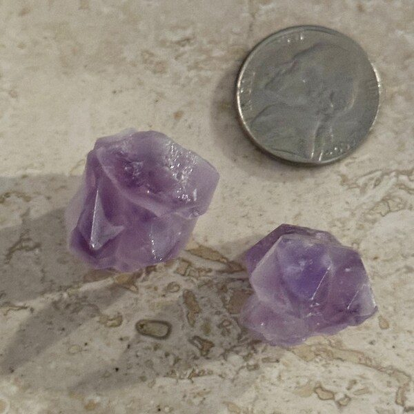 Small Amethyst Cluster Lot, 0.25" - 1.25" Raw Amethyst Points, Choose ...