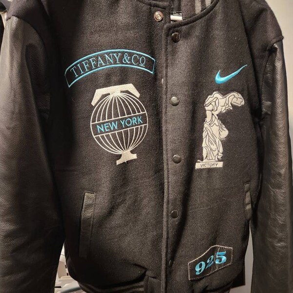 Letterman Baseball Varsity Jacket Cream Sleeves - Etsy