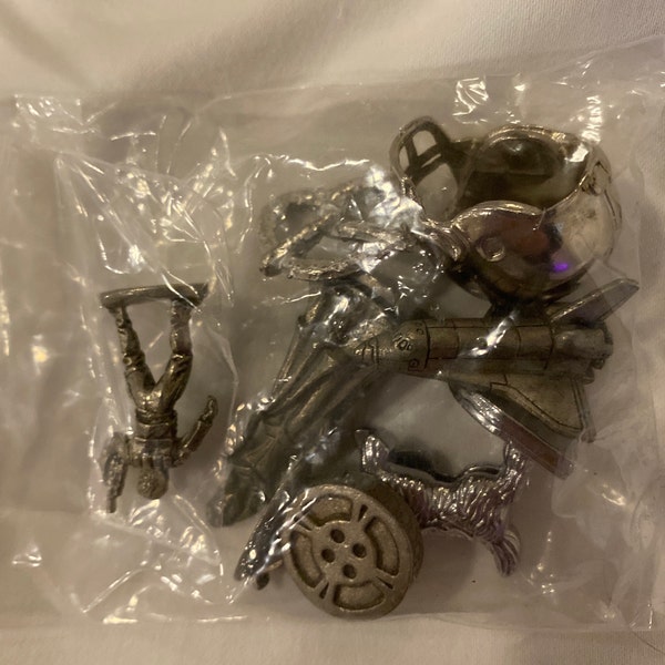 Metal Monopoly Pieces, Monopoly Game Tokens, Gold Monopoly Custom, Gold ...