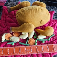 Orange Felt pretend Play Food, Fruits Vegetables Set, Kids Kitchen ...