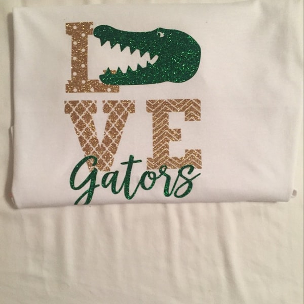 Love Gators SVG Clipart DXF - Etsy