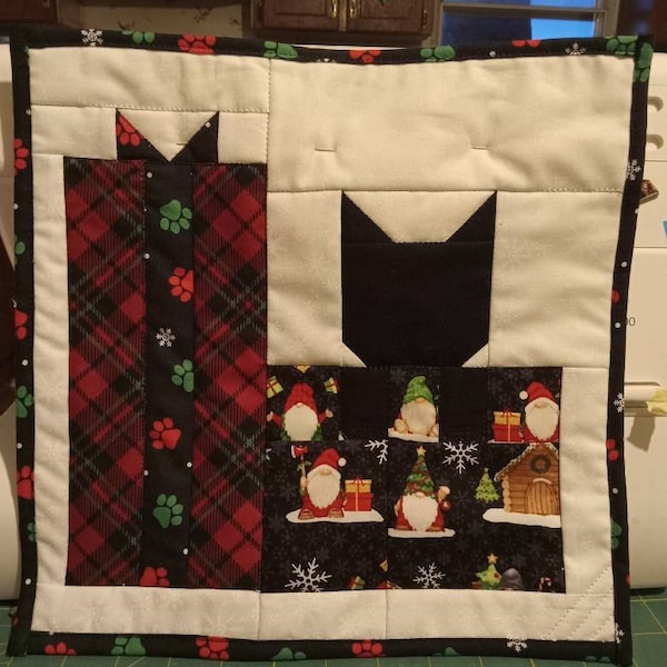 Christmas Kitty Foundation Paper Pieced (FPP) PDF Pattern - Etsy