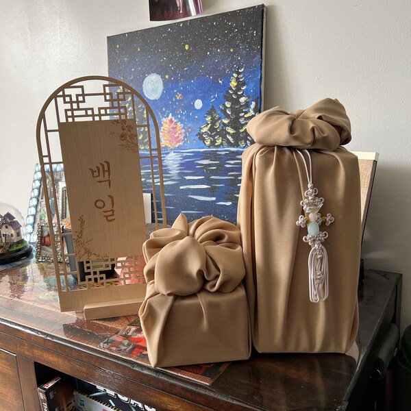 DIY Korean Dohl Bojagi Set, Dohl Party Table Decoration, Modern ...