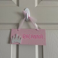 Princess Crown Door Sign Personalized Wood Cutout Design - Etsy Canada