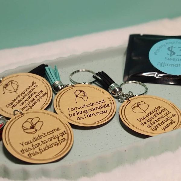 Sweary Affirmation Bundle SVG File for Glowforge and Laser Cutters, 30 ...