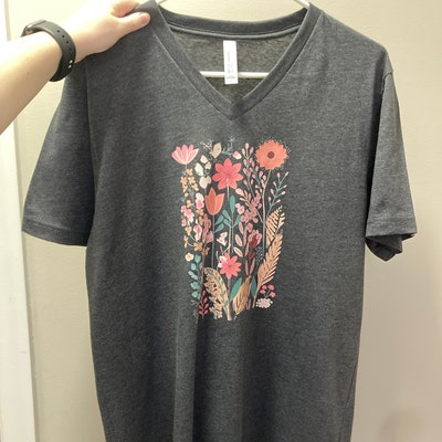 Flower Shirts,aesthetic Wild Flower Shirt, Botanical Floral,minimalist ...