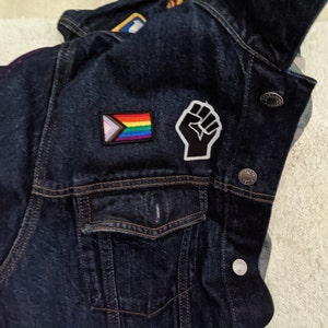 Progressive Pride LGTBQ Embroidery Flag Patch Community - Etsy