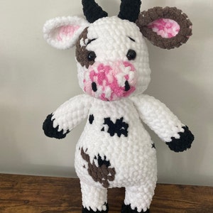 Boo the Milky Cow Crochet Pattern, Cow Plush Pattern, Bull Amigurumi ...