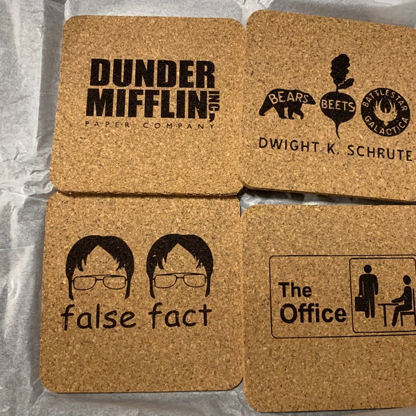 The Office Coasters - the Office Fan Gift - the Office Gift Set - the ...