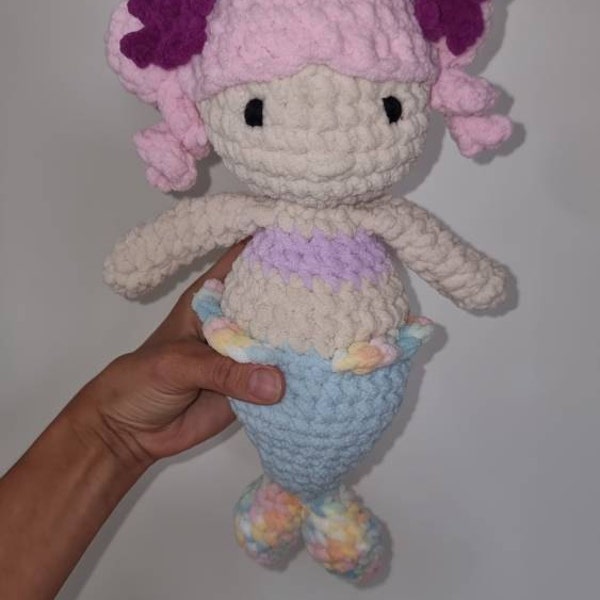 The Heart Fin Mini Merbabies Amigurumi Pattern, Crochet Heart Fin Mini ...