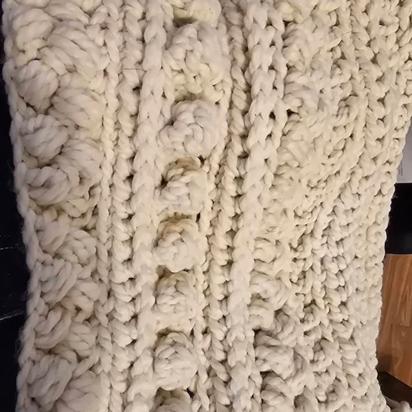 Wintertide Throw Blanket Crochet Pattern, Chunky Stitch Sampler Throw ...