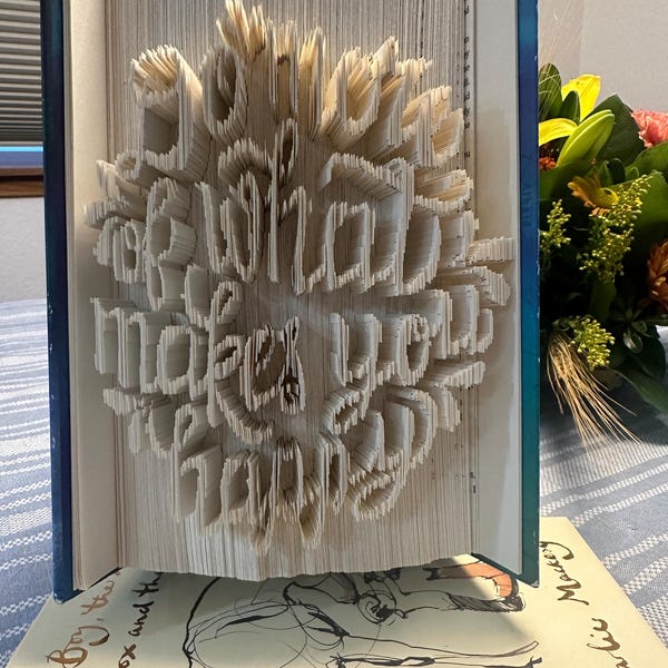 Monogram Book Folding - Etsy