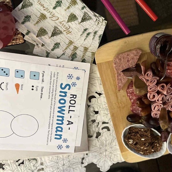Roll A Snowman Game: Printable Winter Activity (PDF) - Etsy