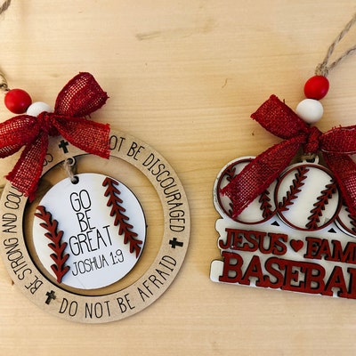 Baseball Car Charm SVG Cut File, Religious Baseball SVG, Jesus and ...