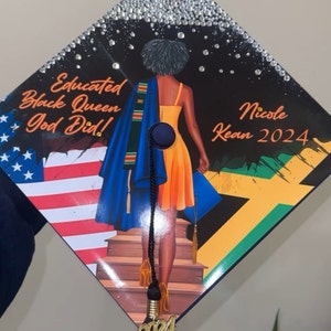 Personalized Science Printed Grad Cap, Psychology School Grad Cap ...