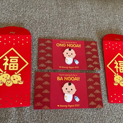 Year of the Rabbit 2023 Chinese New Year Lucky Red Envelopes/packets ...