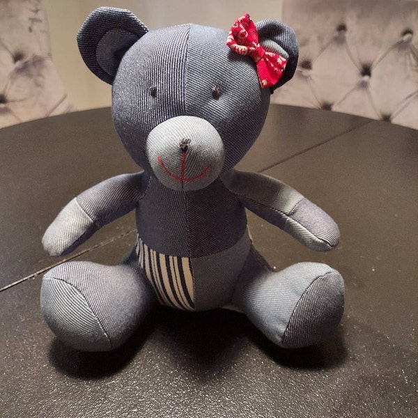 Red Bandana Bow | Red Bandana Hair Bow | Bandana Hair Bow | Bandana Bow ...