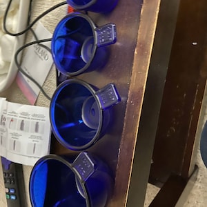 Jadeite Green Depression Style Glass Grease Jar With Lid, Black Band ...