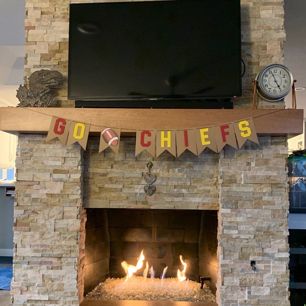Chiefs Banner | NFL Banner | Football Banner | Football Decor | Game ...