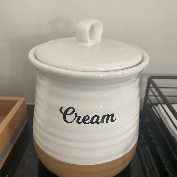 Pantry Labels, Flour and Sugar, Canister Labels, Custom Decal, Home ...