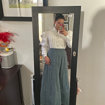 1890s Split Riding Skirt Sewing Pattern Victorian Cycling Skirt ...