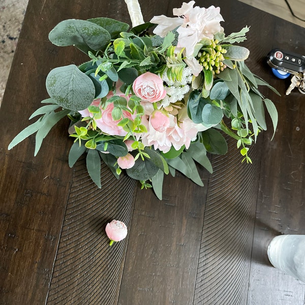 Wedding Bouquet, Bridal Bouquet, Blush Wedding Bouquet, Blush Pink ...