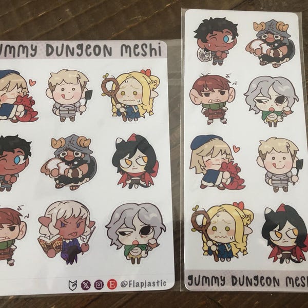 Gummy Dungeon Meshi Sheet Sticker - Etsy