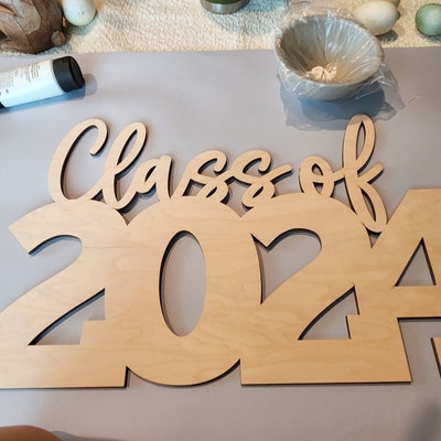 Class of 2024 Sign, Graduation Sign, Senior Pictures Sign, DIY Birch ...