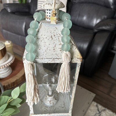 Sea Glass Decor Glass Art Beach House Decor Accent Coastal - Etsy